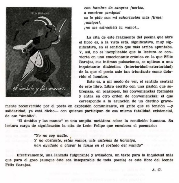 En recuerdo de Félix Barajas, una reseña de su libro «El ámbito y las ...